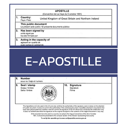 E-Apostille and Electronic Certification – Fast Track Apostille - Legalisation Store